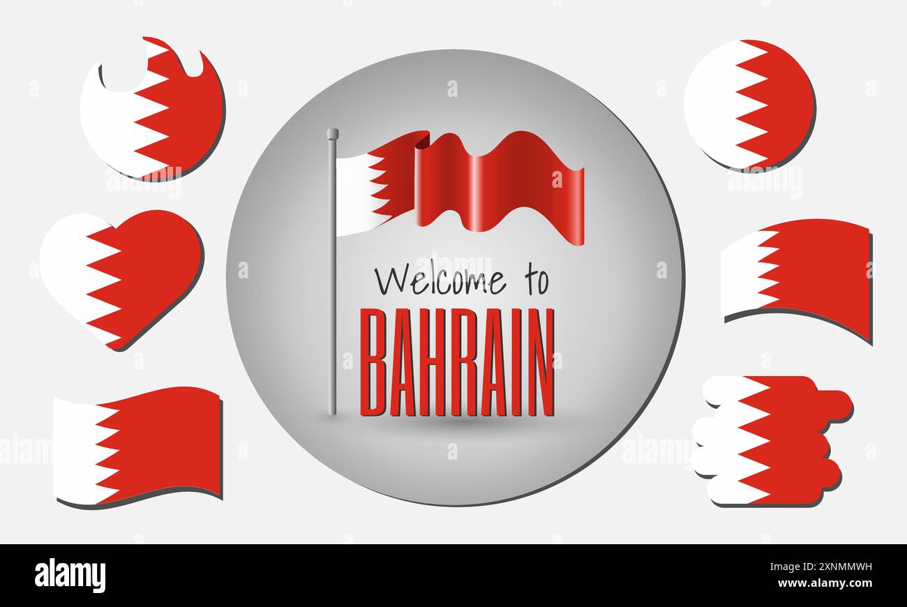 Bahrain inscription Stock Vector Images - Alamy