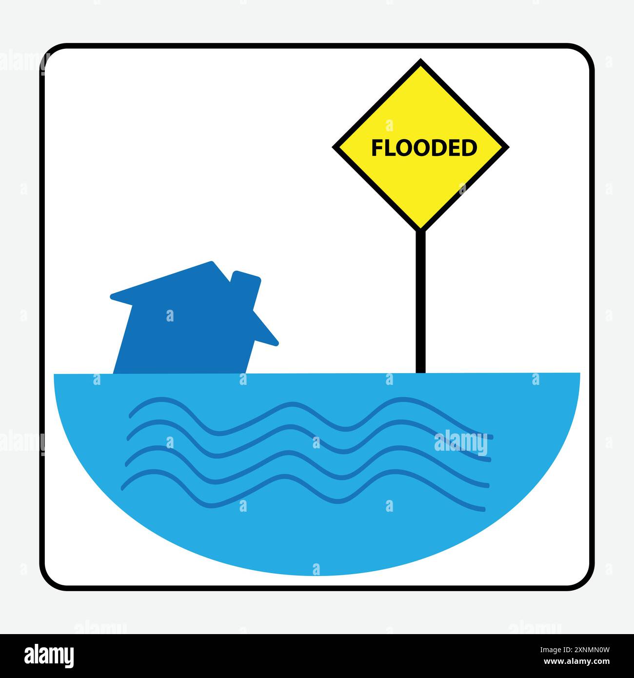 High water damage Stock Vector Images - Alamy