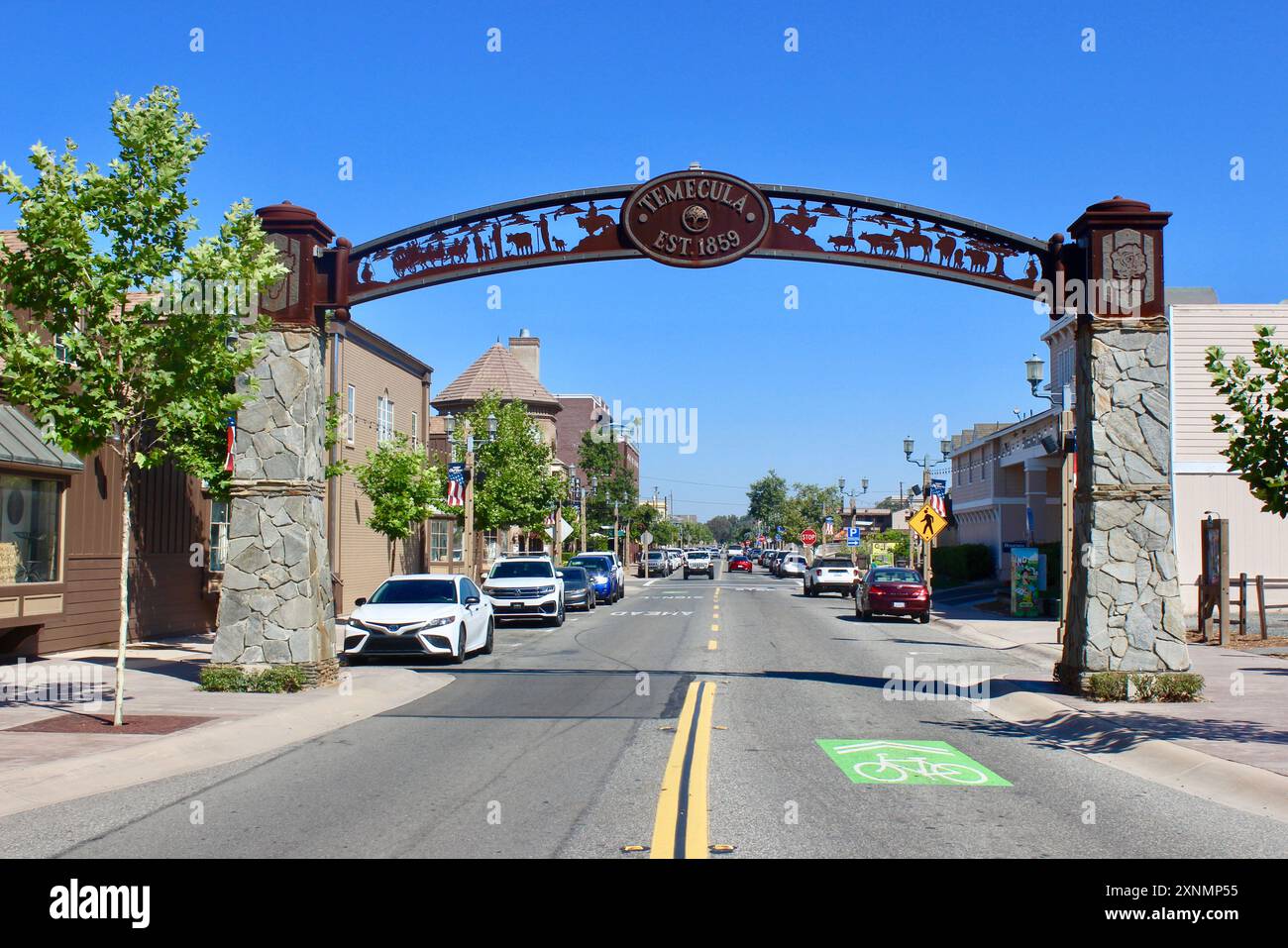 Old Town Arch, Temeculah, California Stock Photo - Alamy