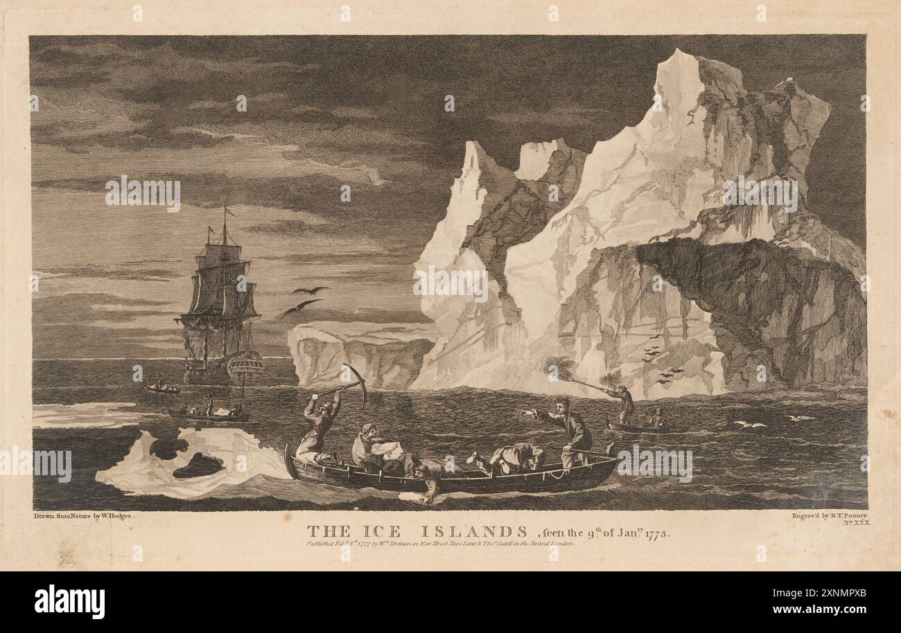 The Ice Islands, seen the 9th of January 1773. A voyage towards the ...