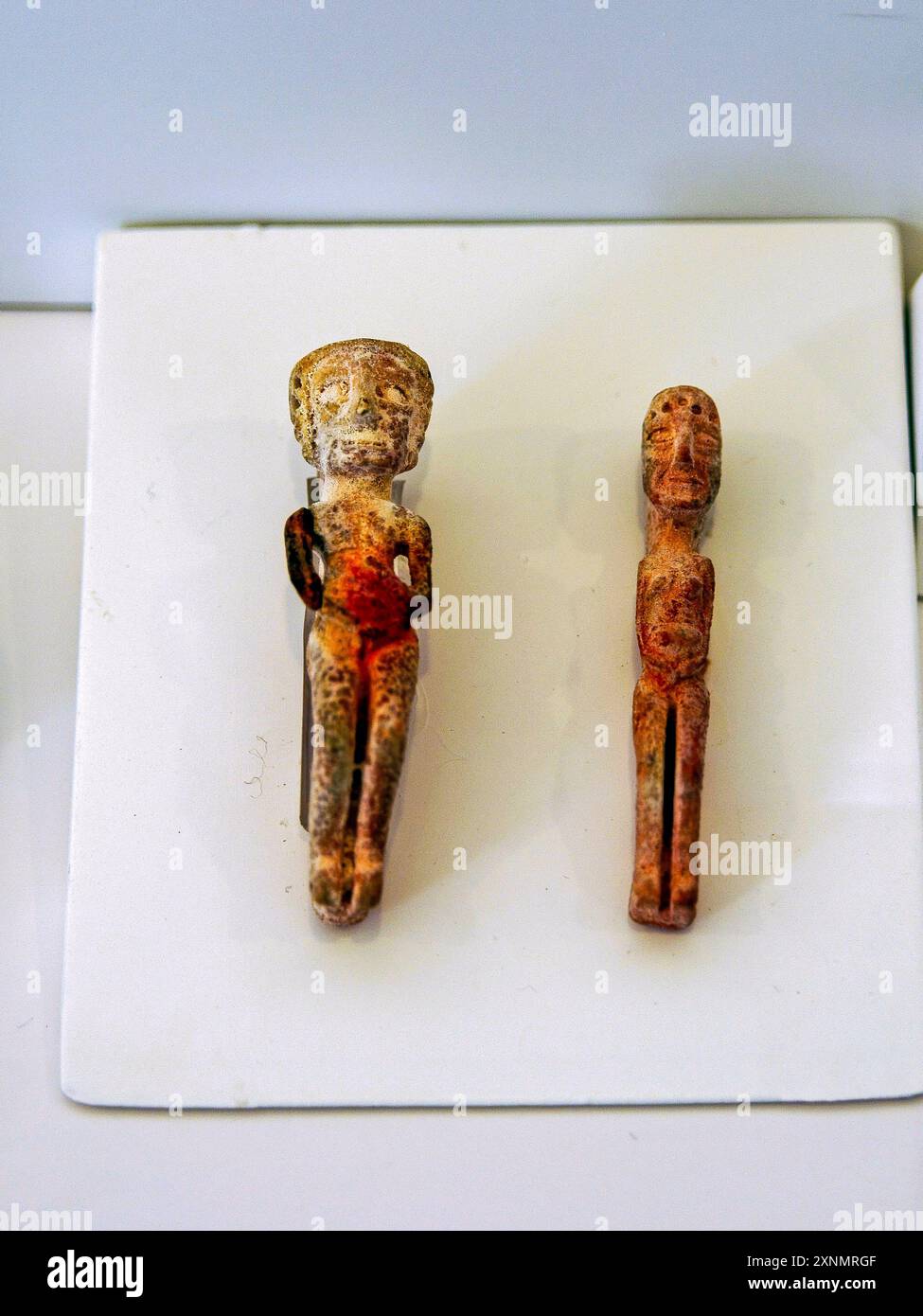 Terracotta amulets depicting the mother goddess, Menorca Museum, Mahón ...
