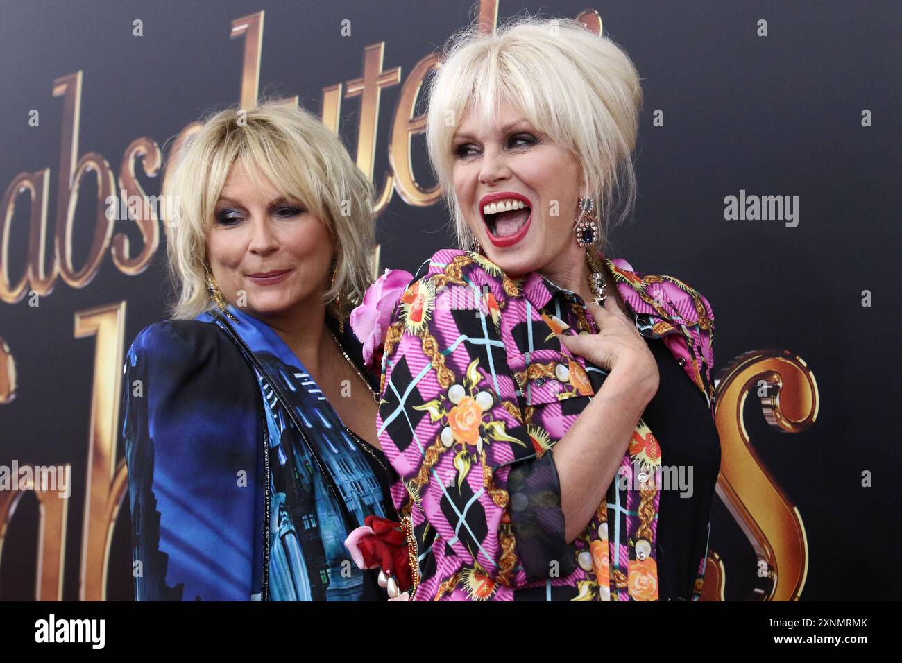 Jennifer Saunders and Joanna Lumley attend the premiere of "Absolutely ...