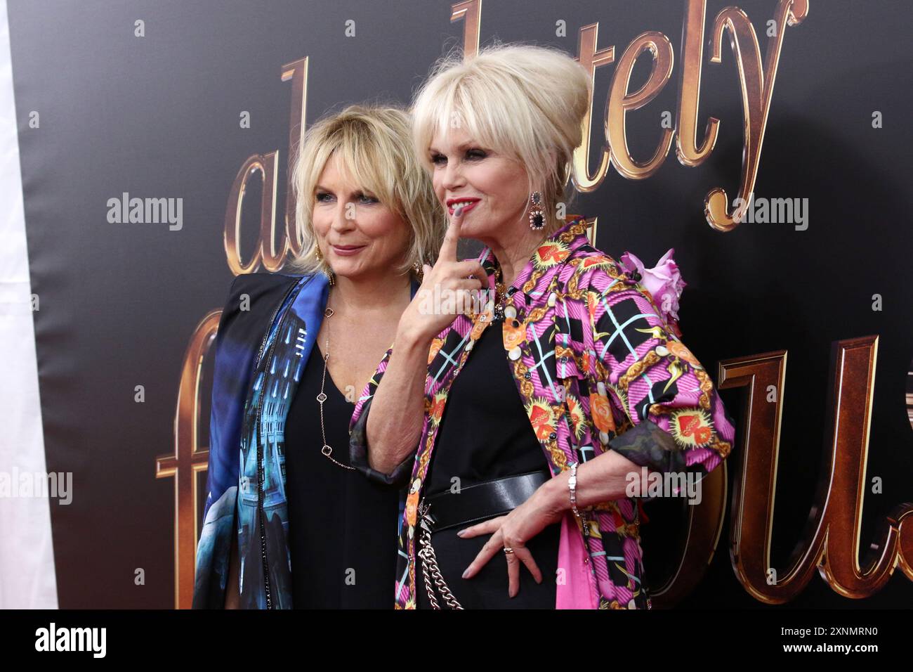 Jennifer Saunders and Joanna Lumley attend the premiere of "Absolutely ...