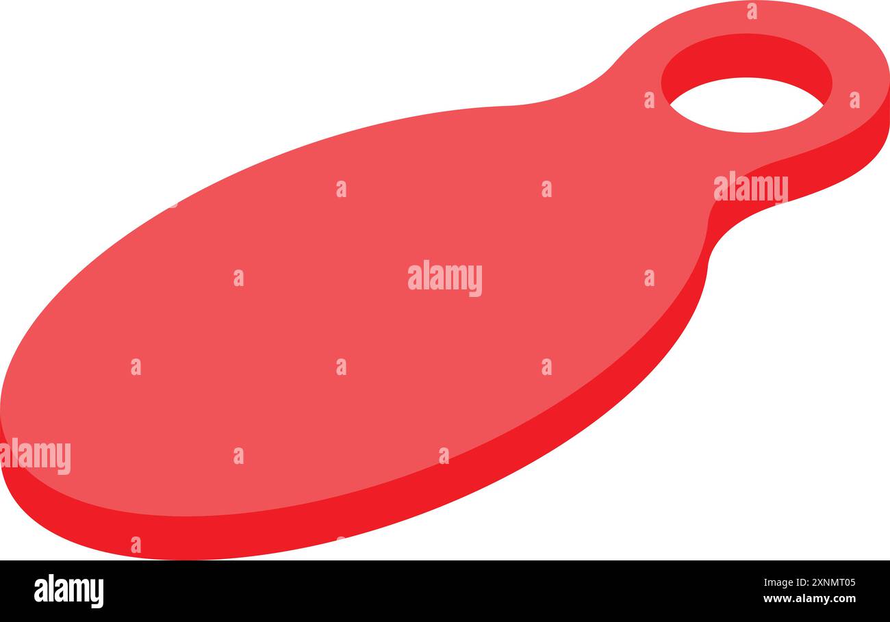 Minimalist oval keychain mockup presenting a blank surface Stock Vector ...