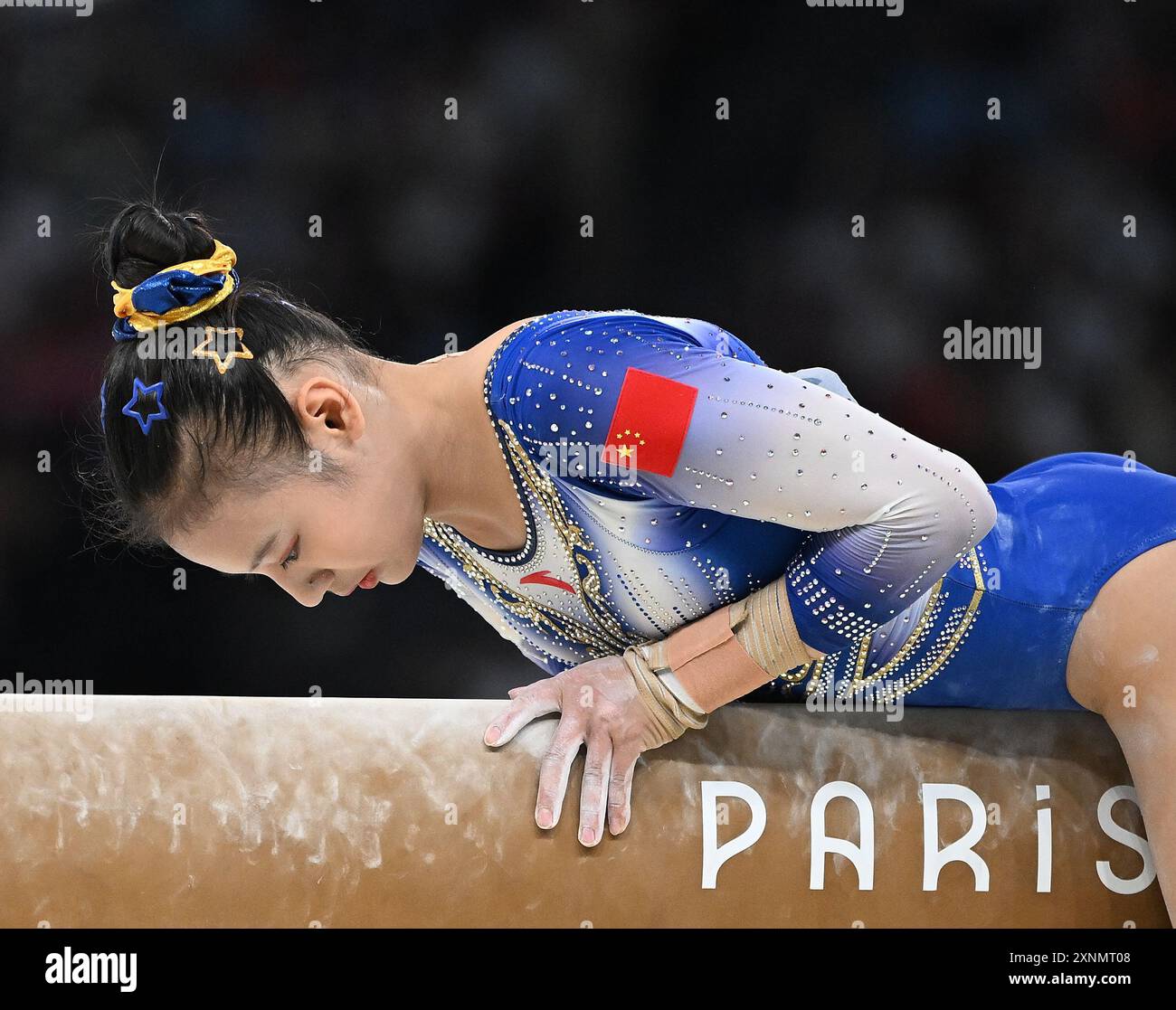 Paris, France. 1st Aug, 2024. Qiu Qiyuan of China competes during the ...