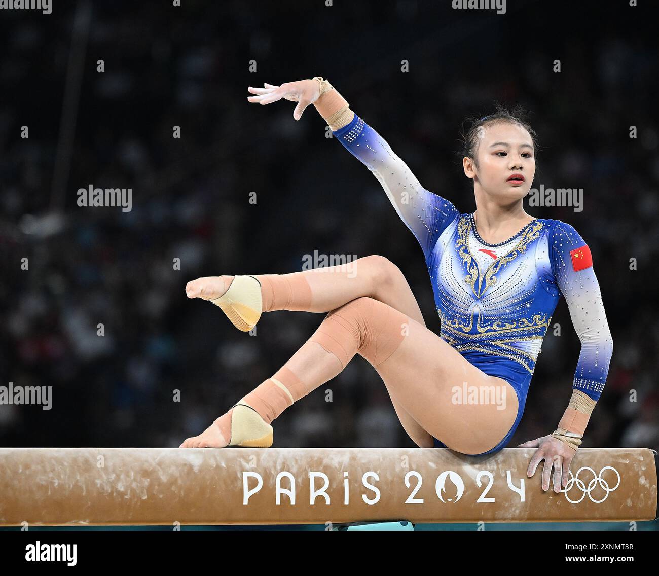 Paris, France. 1st Aug, 2024. Qiu Qiyuan of China competes during the ...