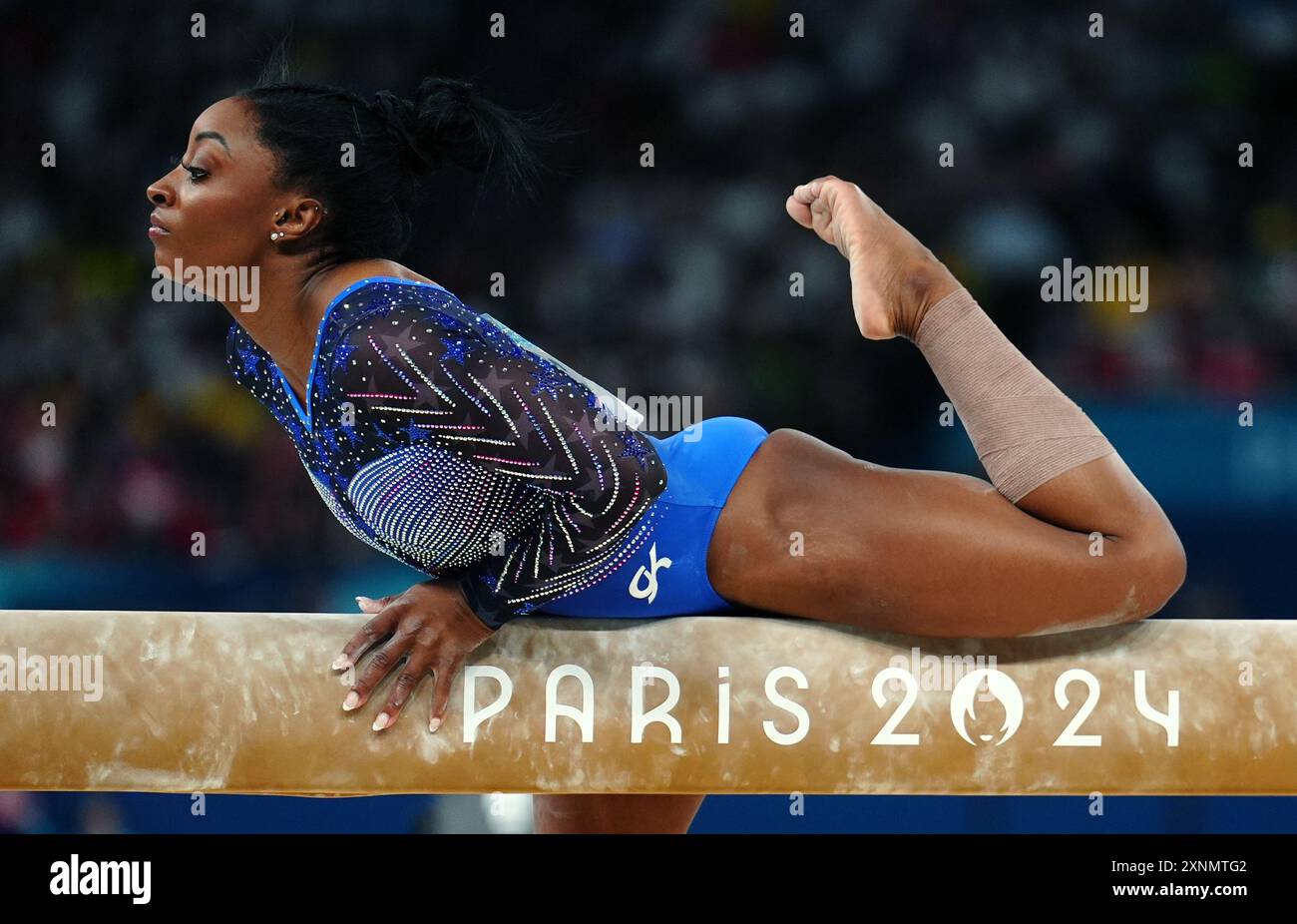 USA's Simone Biles performs on the Balance Beam during the Women's All ...