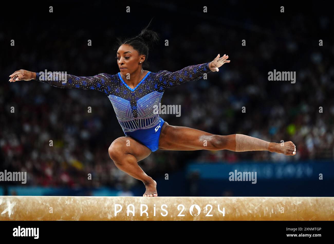 USA's Simone Biles performs on the Balance Beam during the Women's All ...