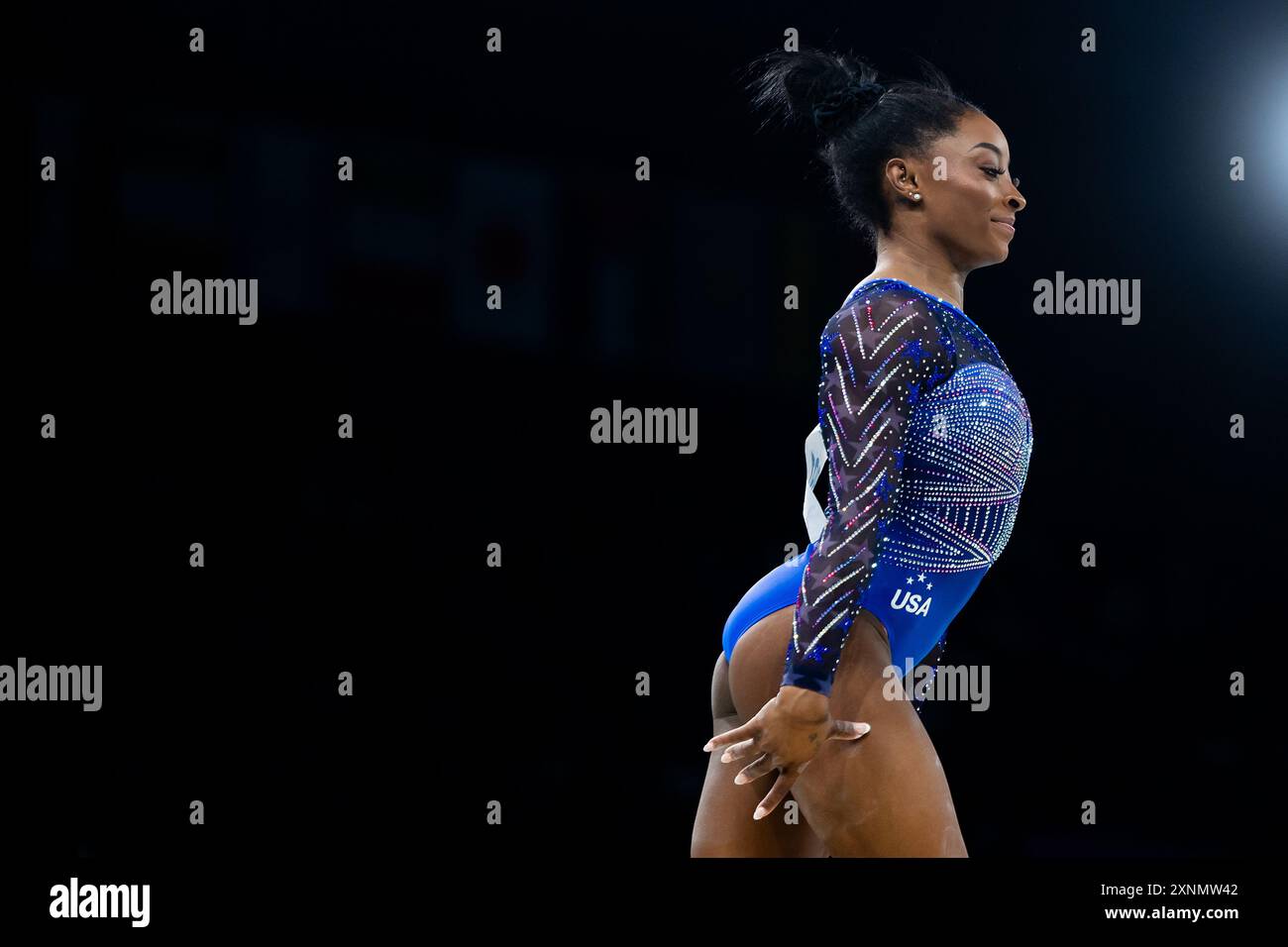 PARIS - Simone Biles during the all-around gymnastics final at the ...