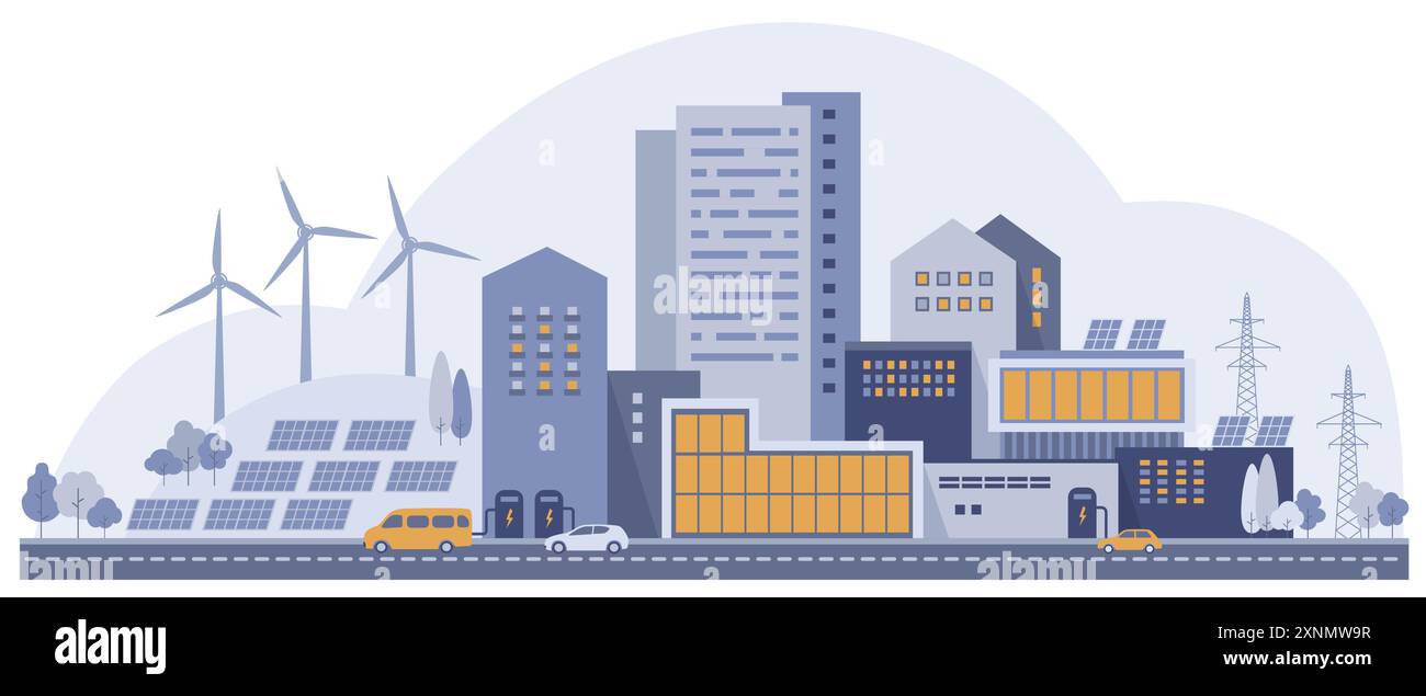 Green energy. Energy efficiency and sustainability concept. Electricity ...