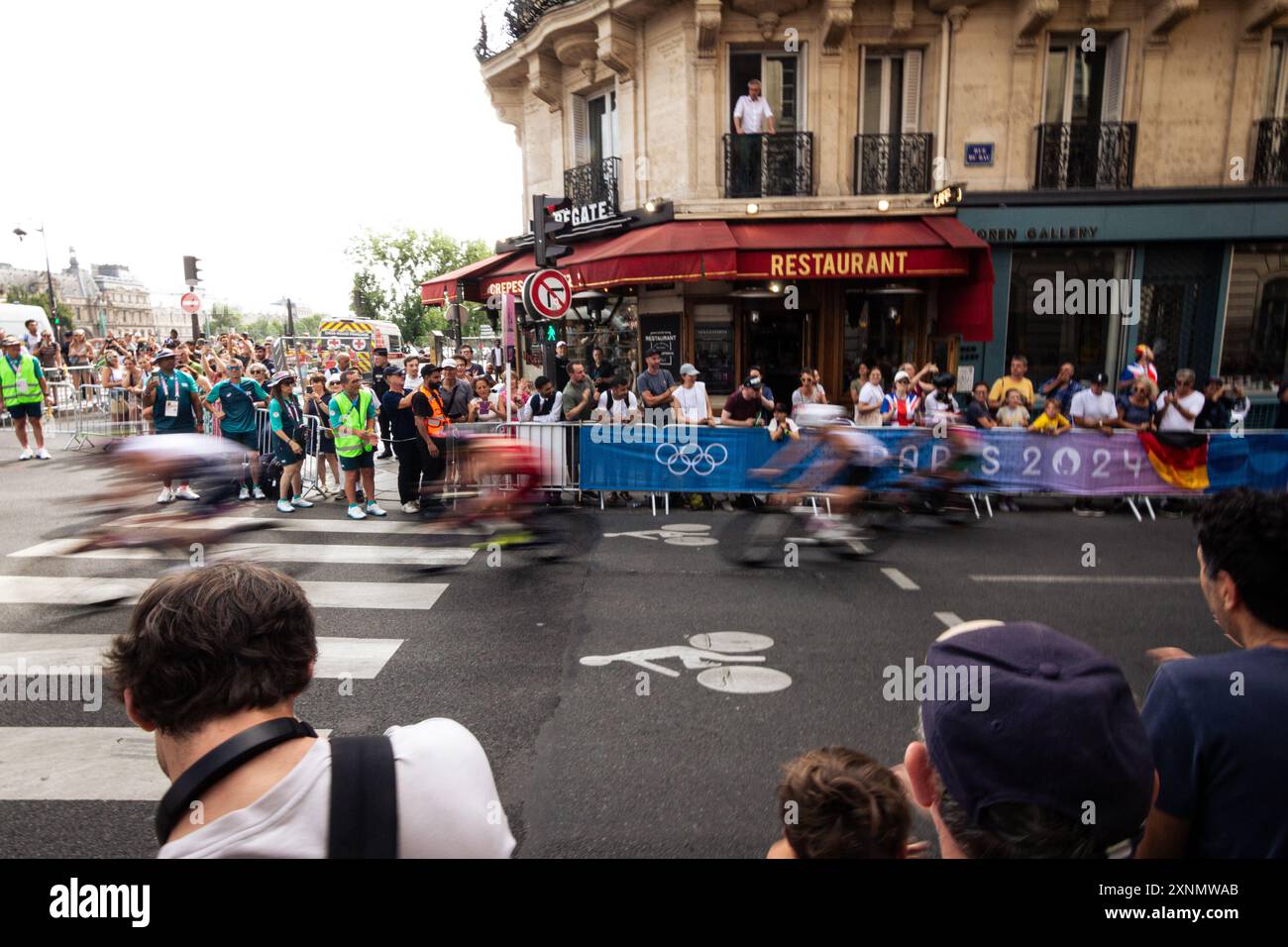 Paris, France. 31st July, 2024. Olympic Triathlon athletes seen in ...