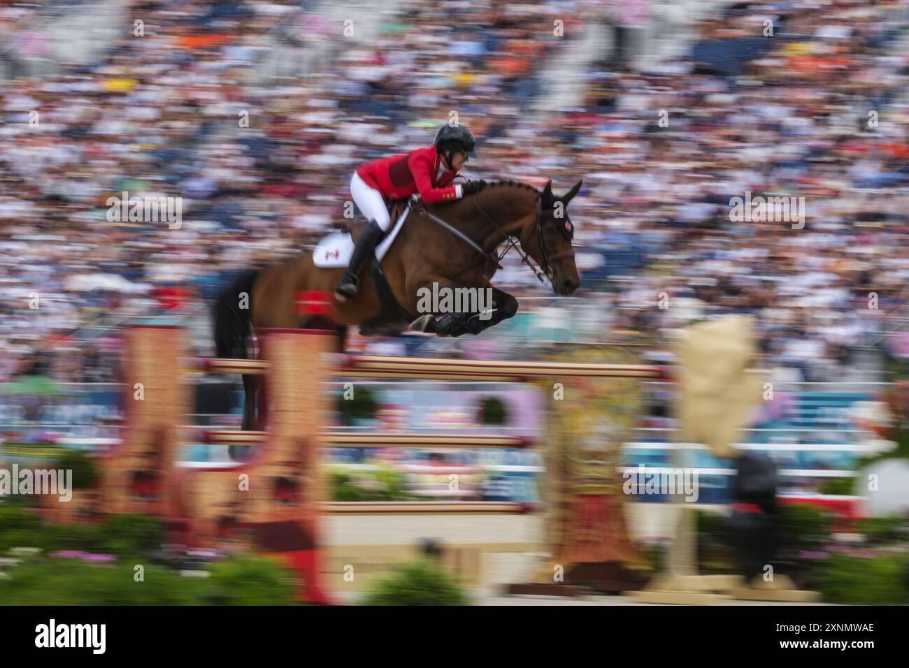 Amy MILLAR riding TRUMAN, Equestrian, Jumping Team Qualifier during the ...