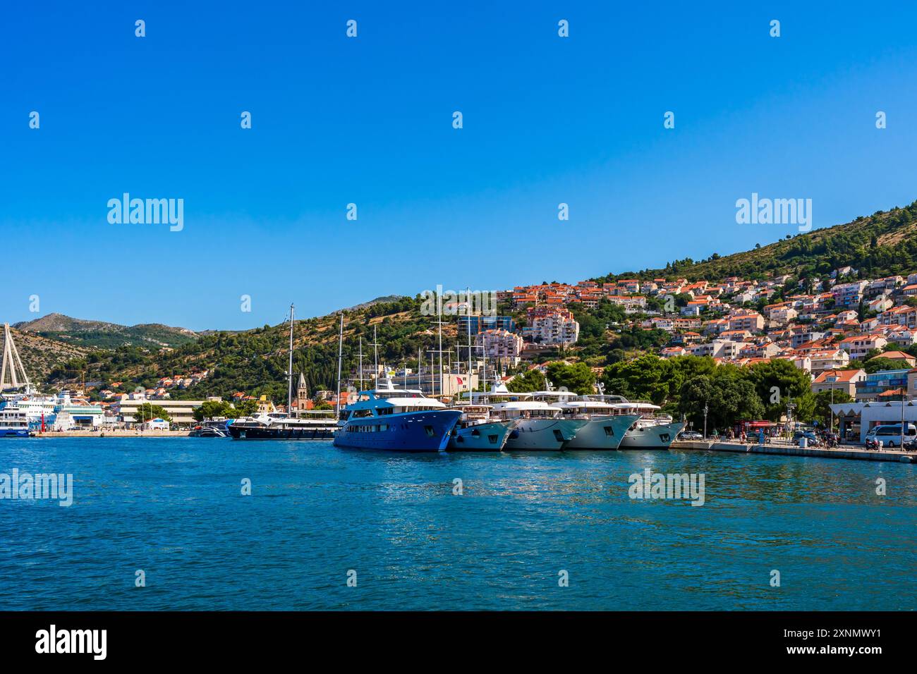 DUBROVNIK, CROATIA - JUNE 28, 2024: View of Dubrovnik cruise port ...