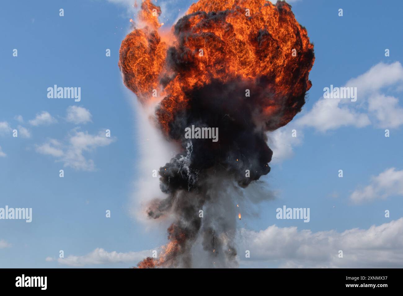 Large Fireball Explosion with Intense Flames ( The Yorkshire Wartime ...
