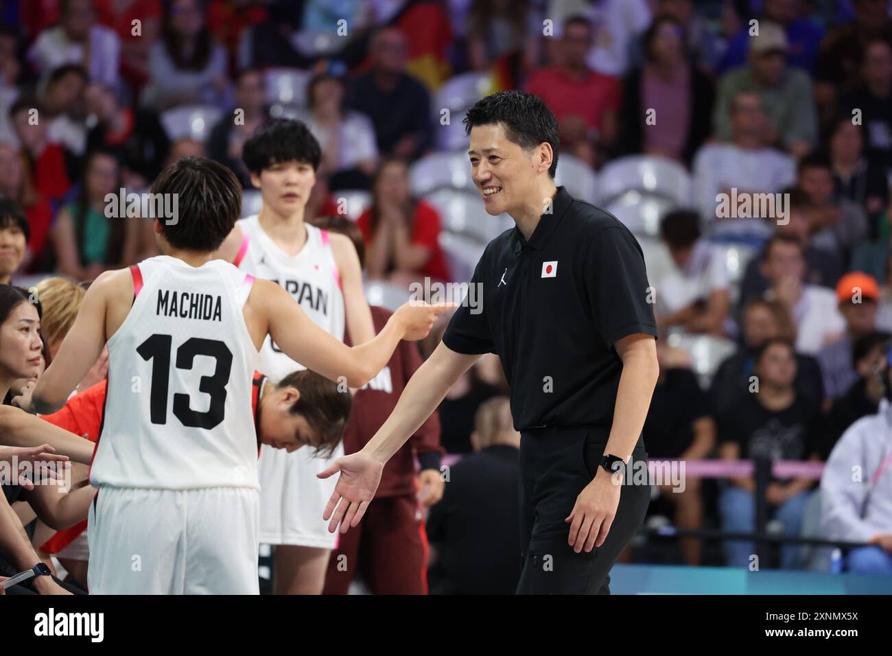 Coach Toru Onzuka of Japan, Basketball, Women's Group Phase - Group C ...