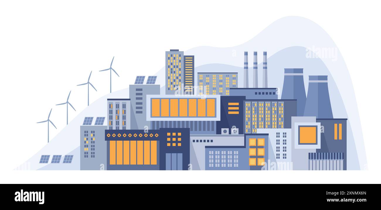 Energy self sufficiency concept. Energy efficiency and sustainability ...