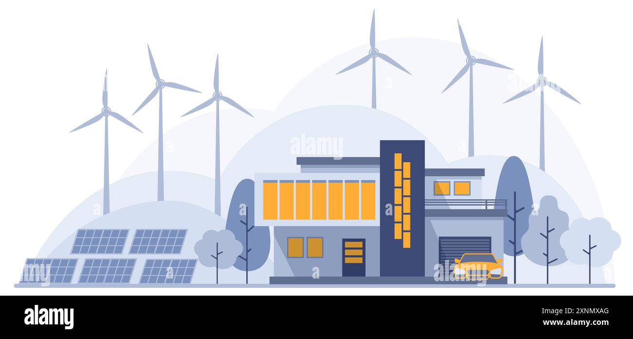 Green energy. Energy efficiency and sustainability concept. Electricity ...