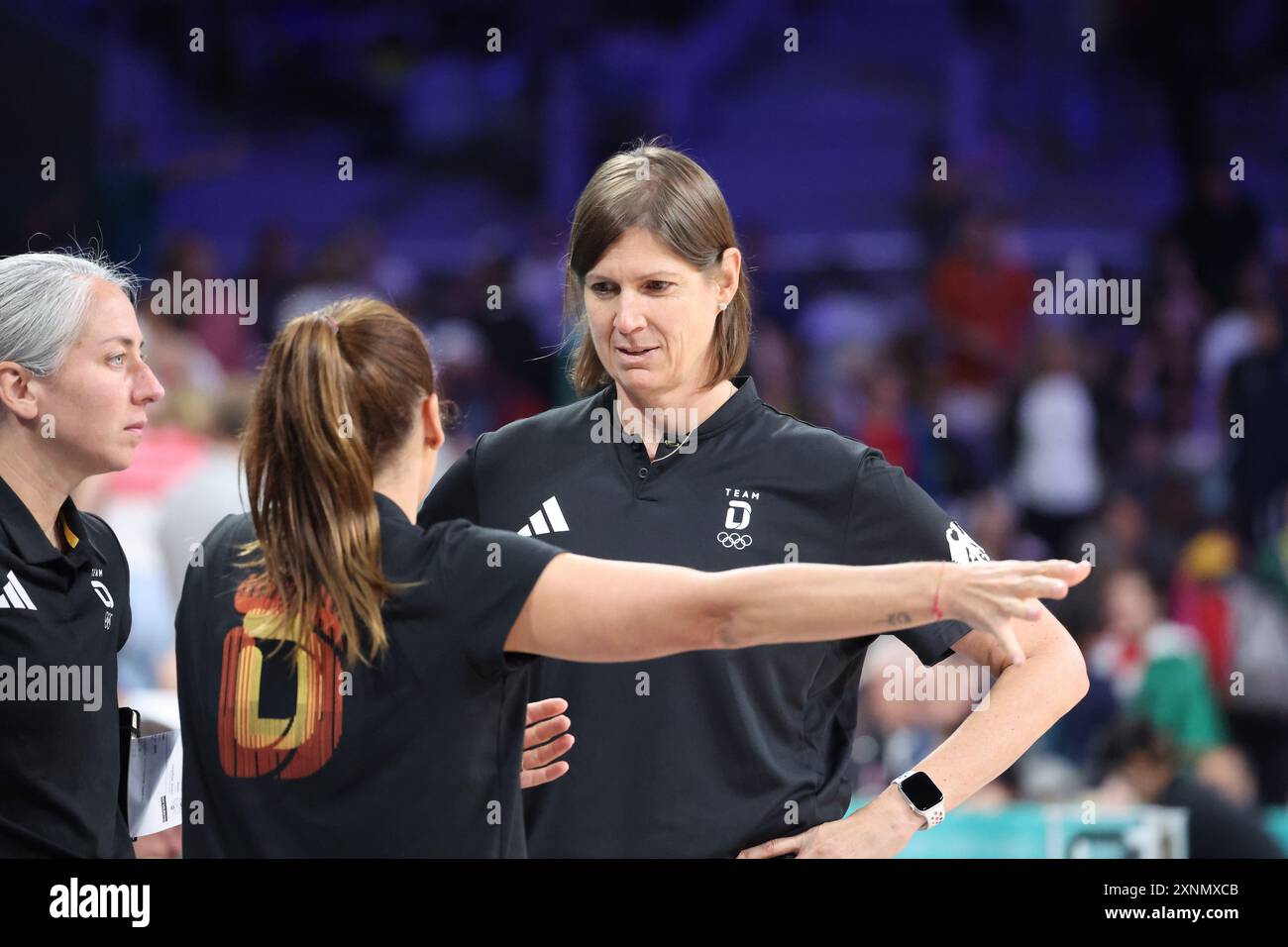 Coach Lisa Thomaidis of Germany, Basketball, Women's Group Phase ...