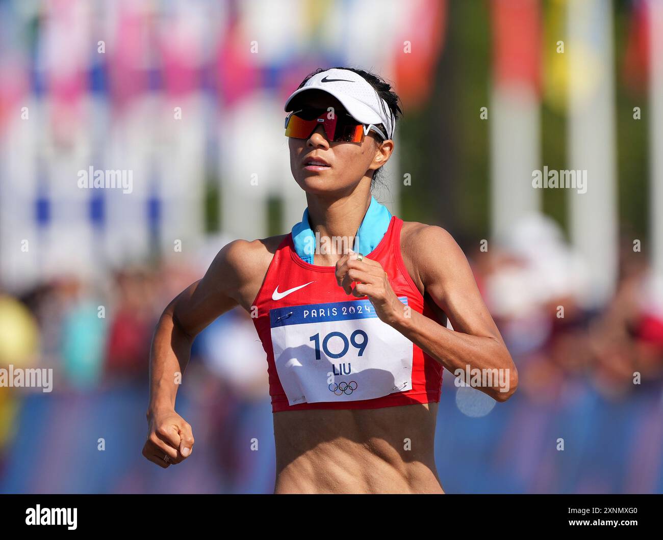 Paris, France. 1st Aug, 2024. Liu Hong of China competes during the ...