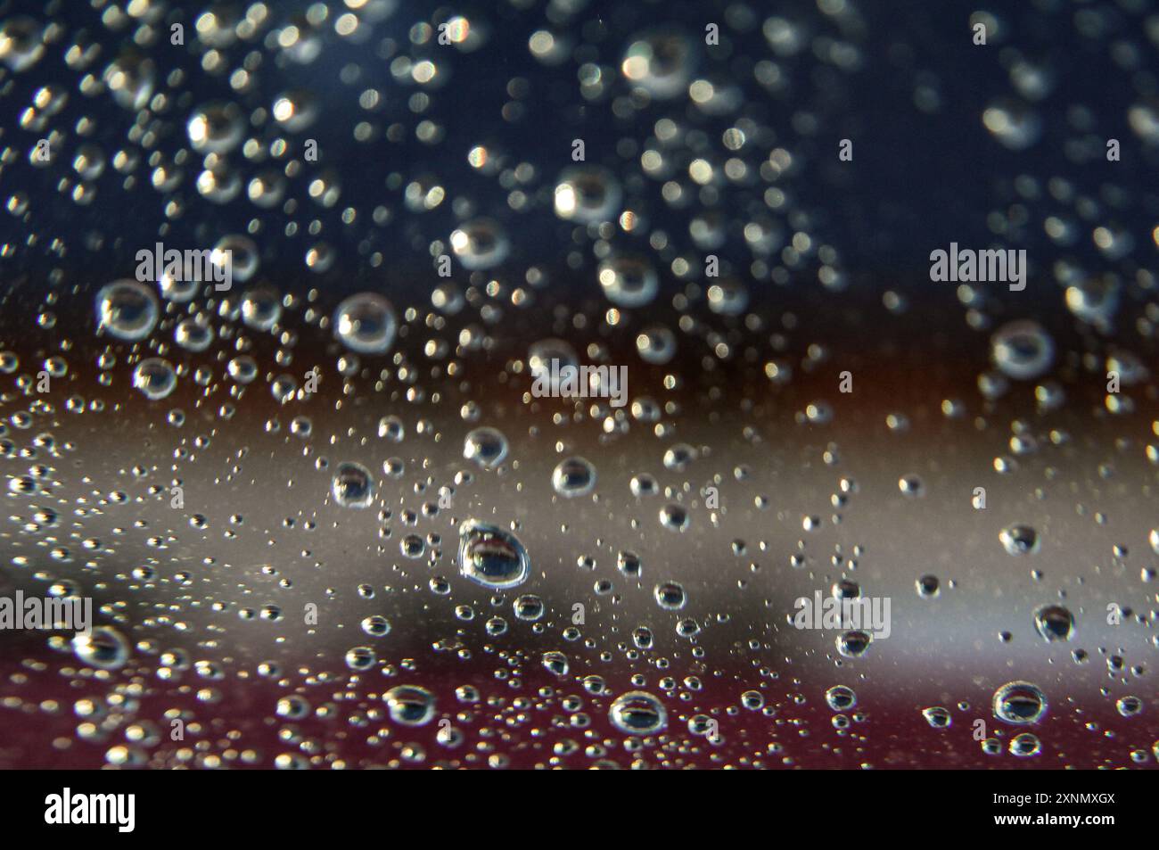 Water drops of different sizes, forming different backgrounds Stock ...