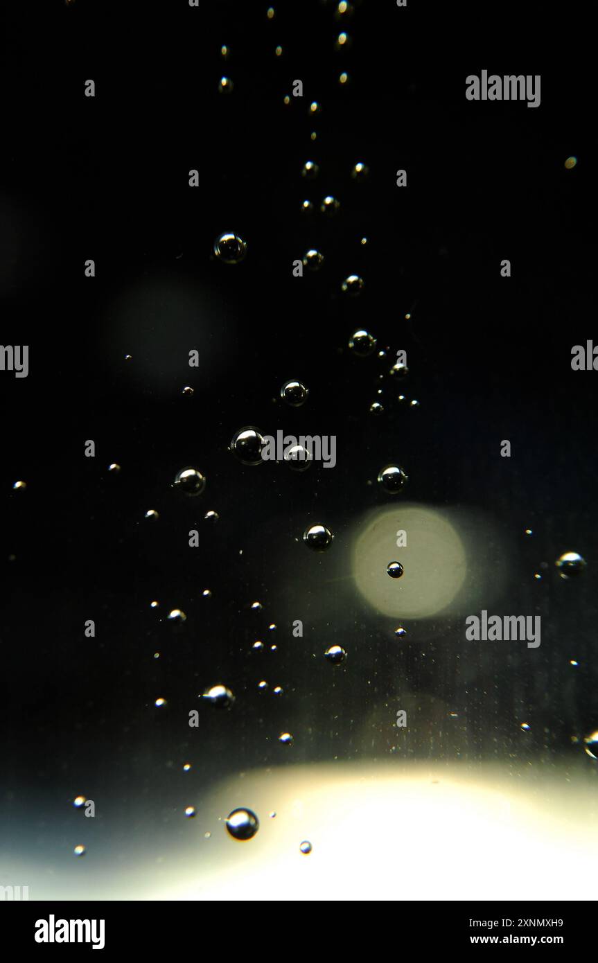 Water drops of different sizes, forming different backgrounds Stock ...