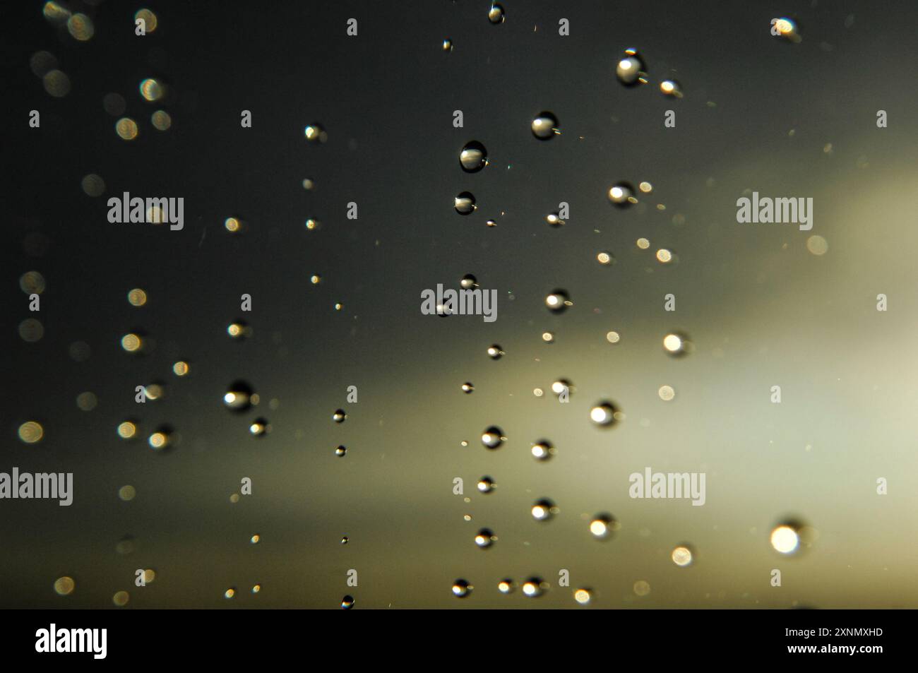 Water drops of different sizes, forming different backgrounds Stock ...