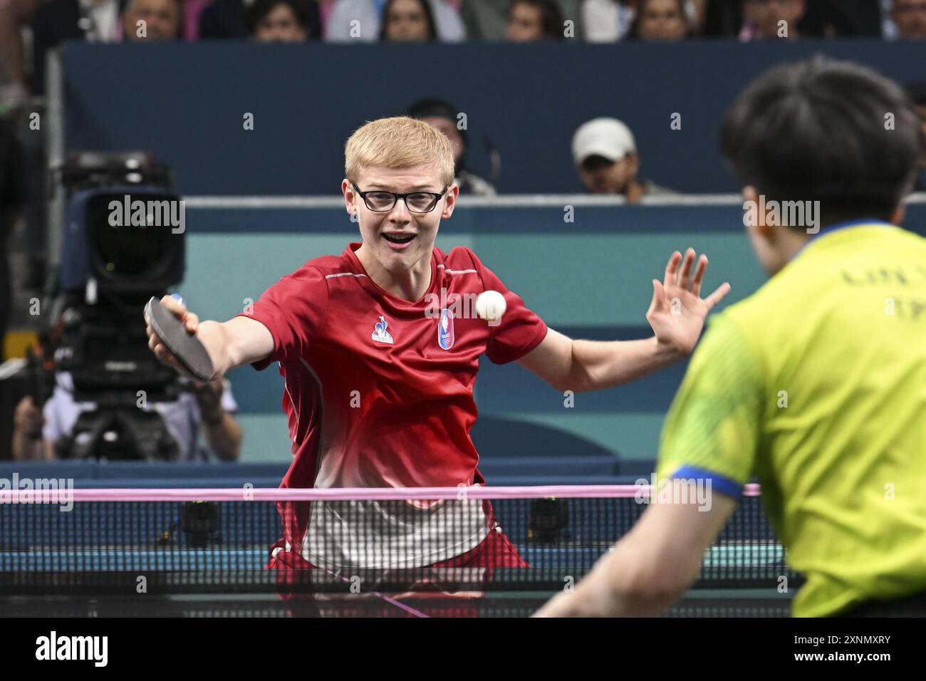 Felix Lebrun (FRA) vs Yun-Ju Lin (TPE), Table Tennis, Men's Singles ...