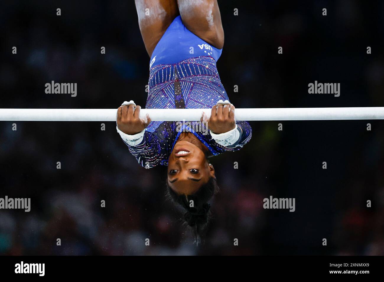 Simone Biles of United States competes on Horizontal Bar during Women's ...