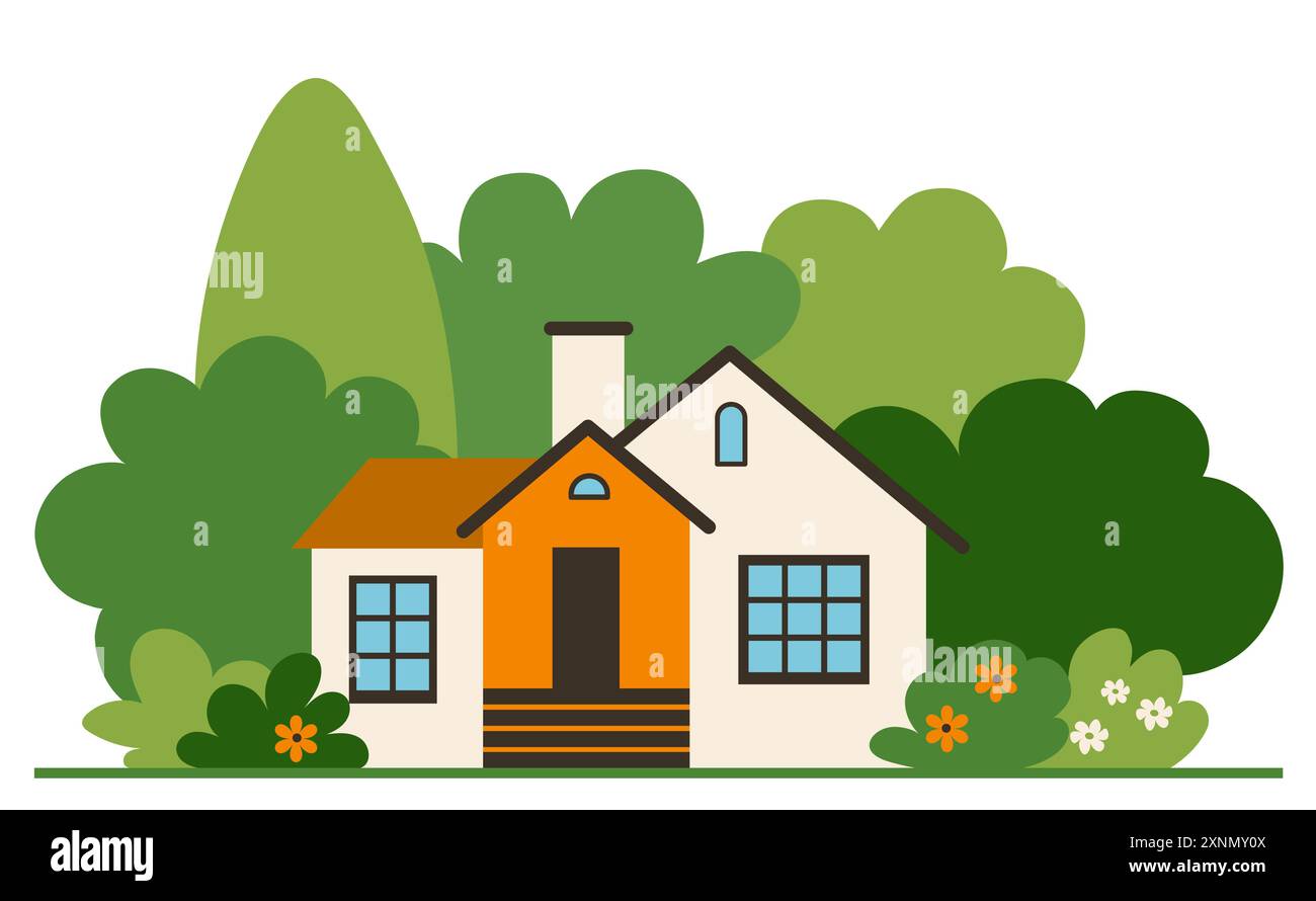 Suburb housing Stock Vector Images - Alamy
