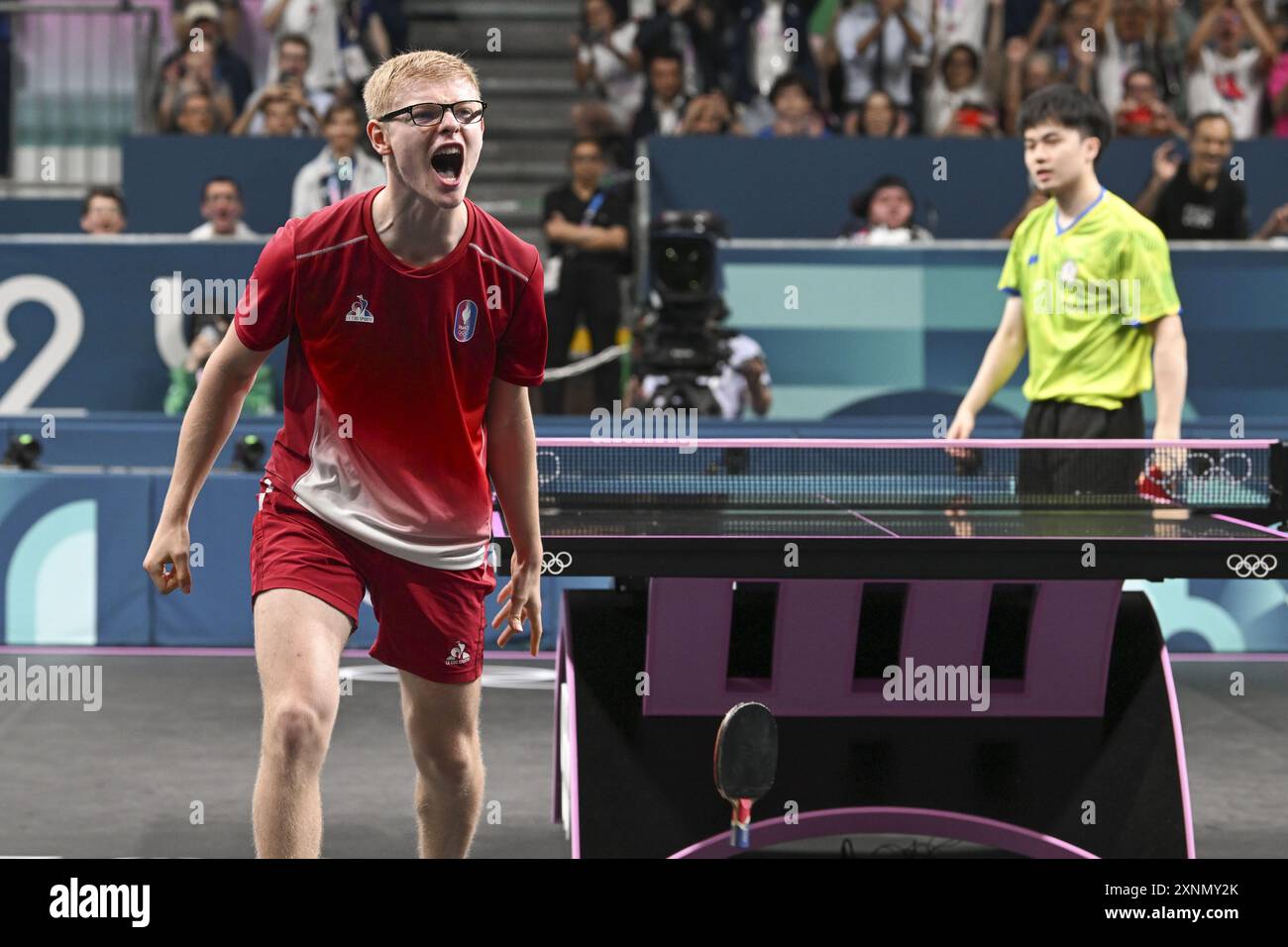 Felix Lebrun (FRA) vs Yun-Ju Lin (TPE), Table Tennis, Men's Singles ...