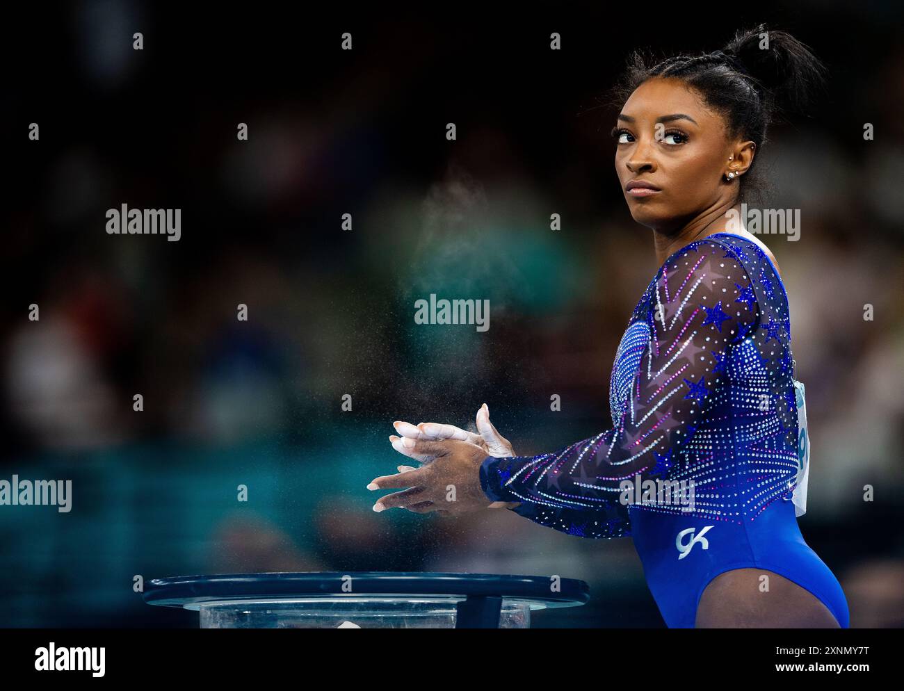 PARIS - Simone Biles during the all-around gymnastics final at the ...