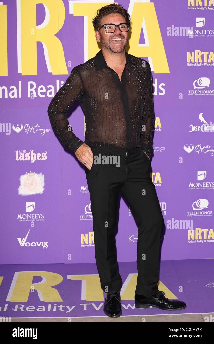 Daniel Lustig attends National Reality TV Awards at Porchester Hall in London Stock Photo - Alamy