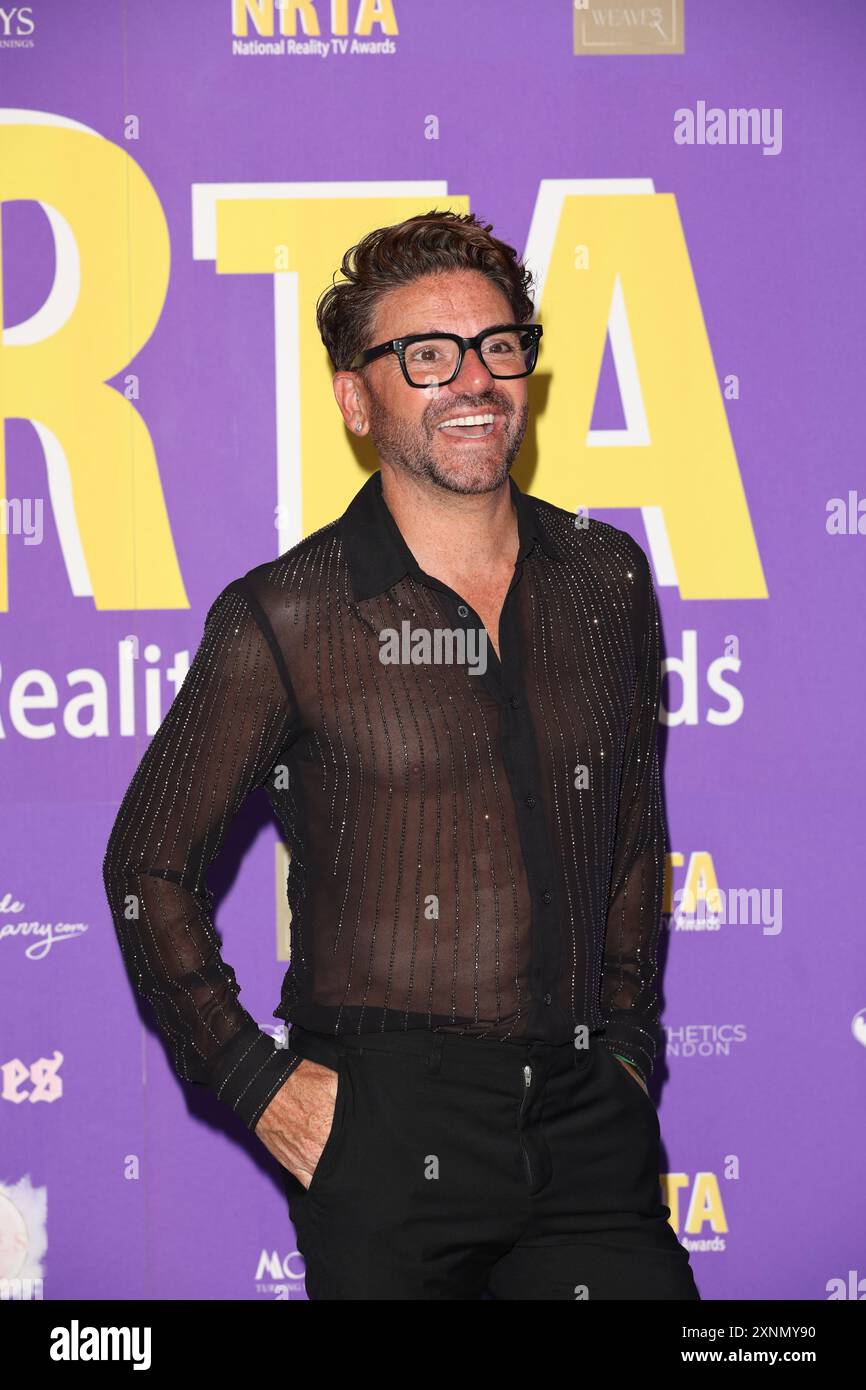 Daniel Lustig attends National Reality TV Awards at Porchester Hall in London Stock Photo - Alamy