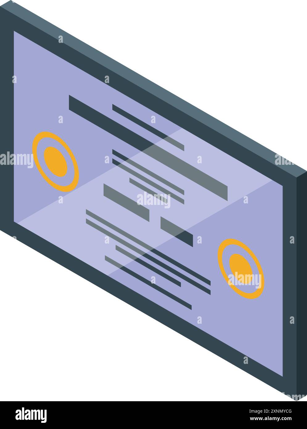 Electronic id card with personal information displayed on a screen ...