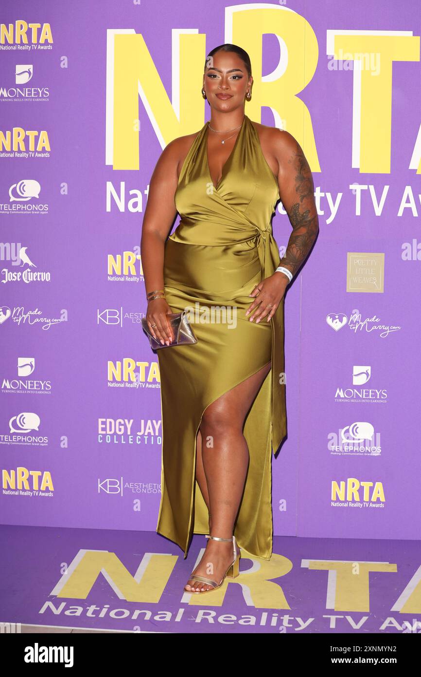 Shania Parris attends National Reality TV Awards at Porchester Hall in ...