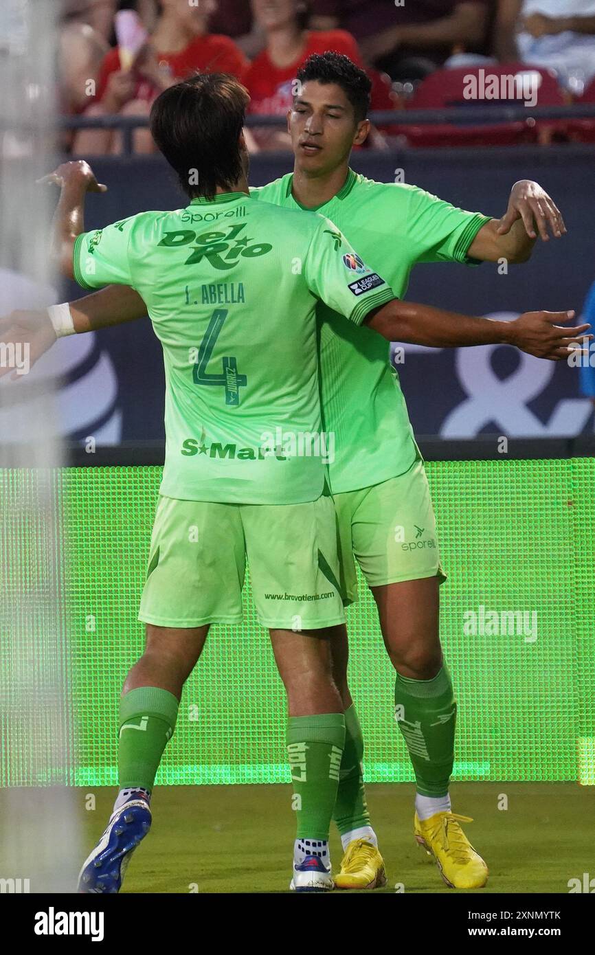 Frisco, United States. 31st July, 2024. Juarez forward Angel Zaldivar ...