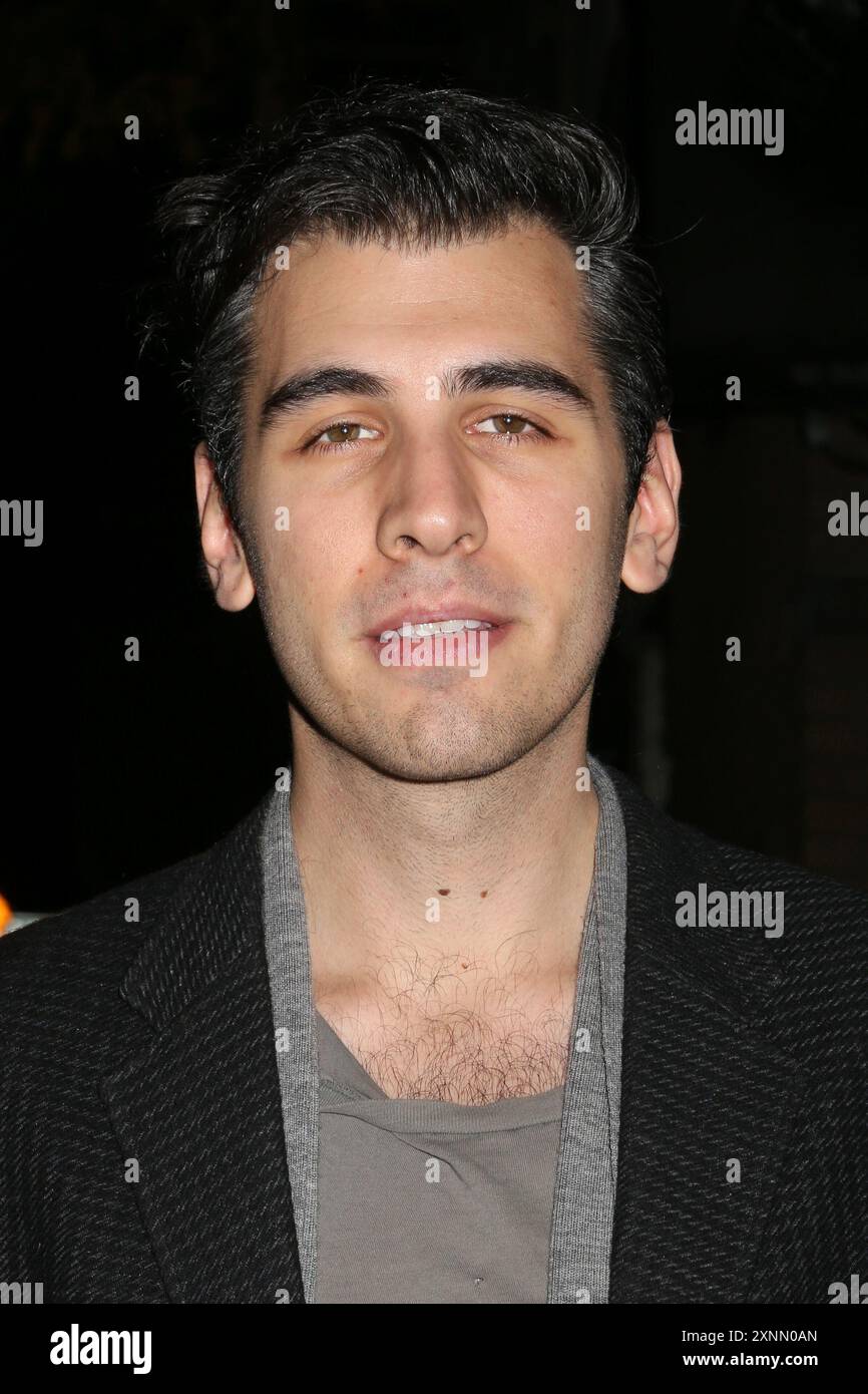 Nick Simmons attends the premiere of "Horns" at the Landmark Sunshine ...