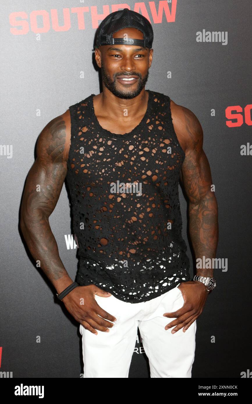 Tyson Beckford attends the premiere of "Southpaw" at AMC Lincoln Square ...