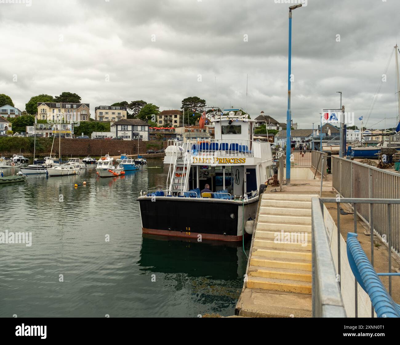 The Dart Princess passenger ferry waiting for passengers to board Stock ...