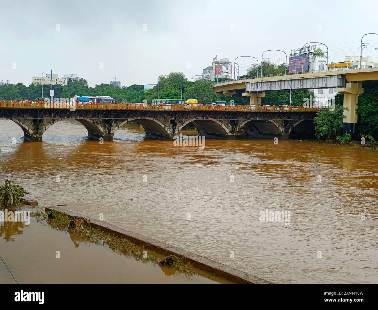 30 July 2024, Pune, Heavy Rains Trigger Flooding In Pune, Prompts Water Release From Khadakwasla ...