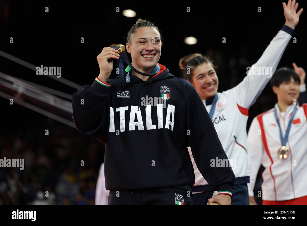 BELLANDI Alice of Italy, the gold medalist, poses for a photo after an ...