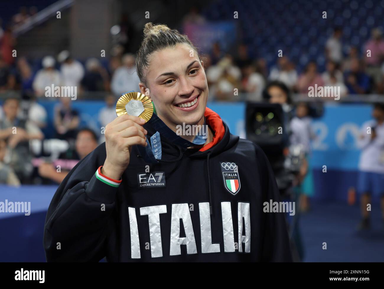 BELLANDI Alice of Italy, the gold medalist, poses for a photo after an ...