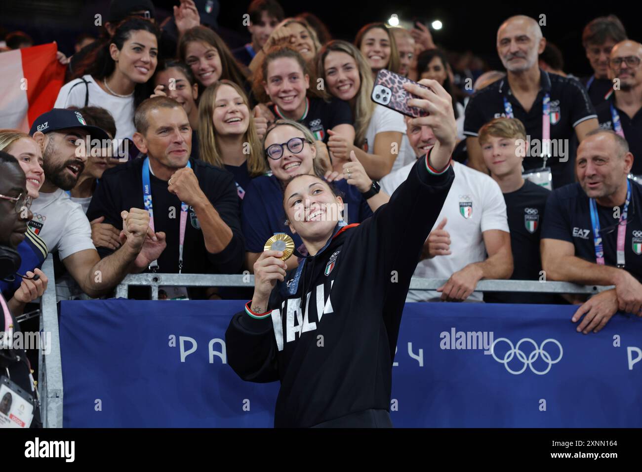 BELLANDI Alice of Italy, the gold medalist, poses for a photo after an ...