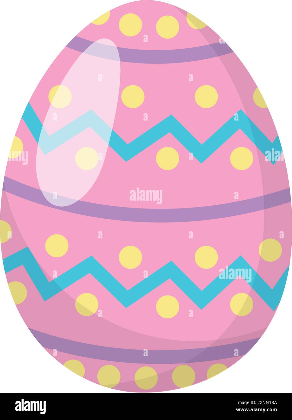 Decorated easter egg icon Easter season Vector Stock Vector Image & Art ...