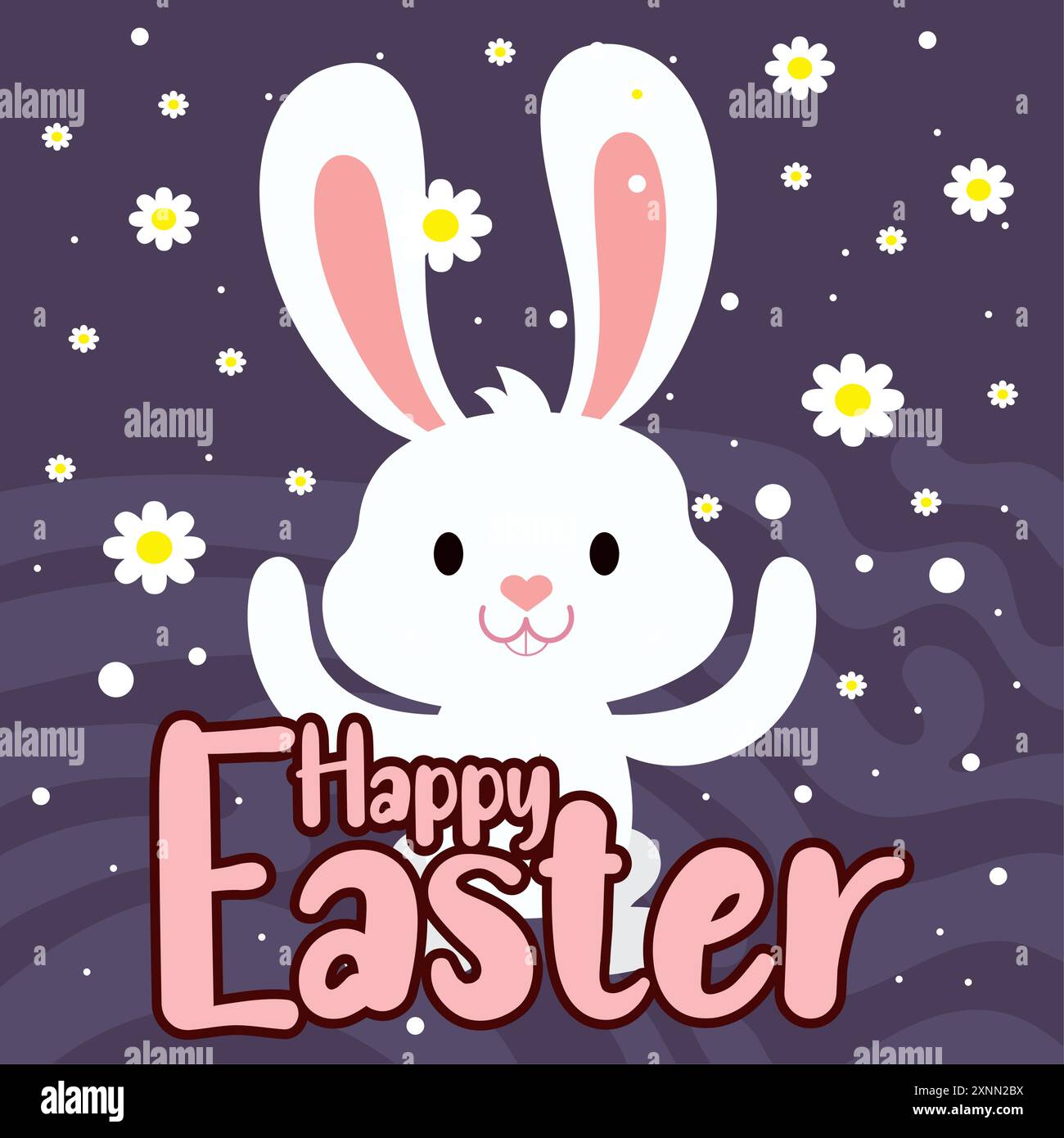 Happy easter car Bunny and easter eggs Vector Stock Vector Image & Art ...
