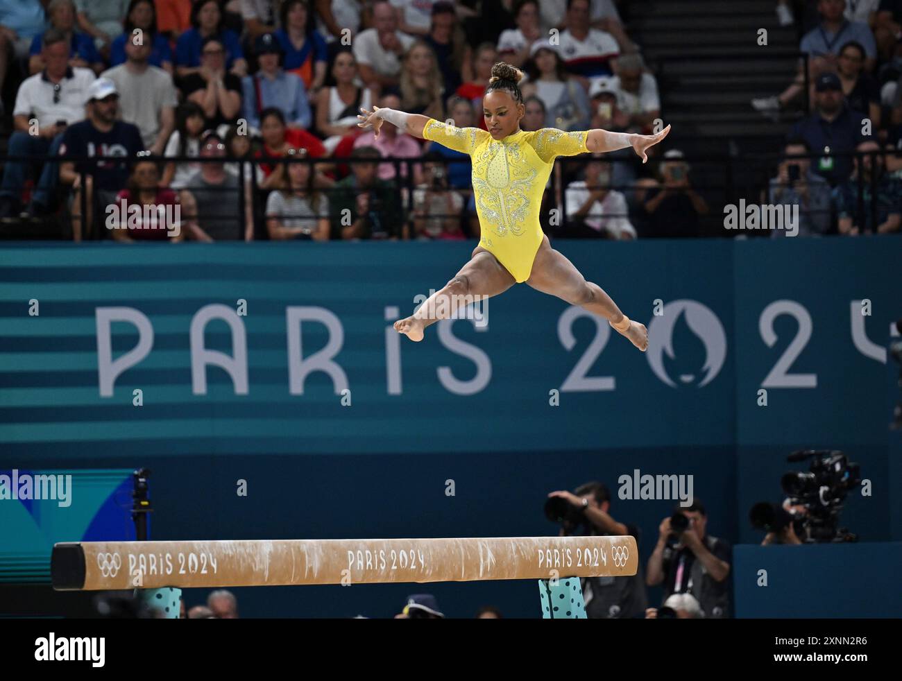 ANDRADE Rebeca of Brazil performs during Balance Beam of the women's ...