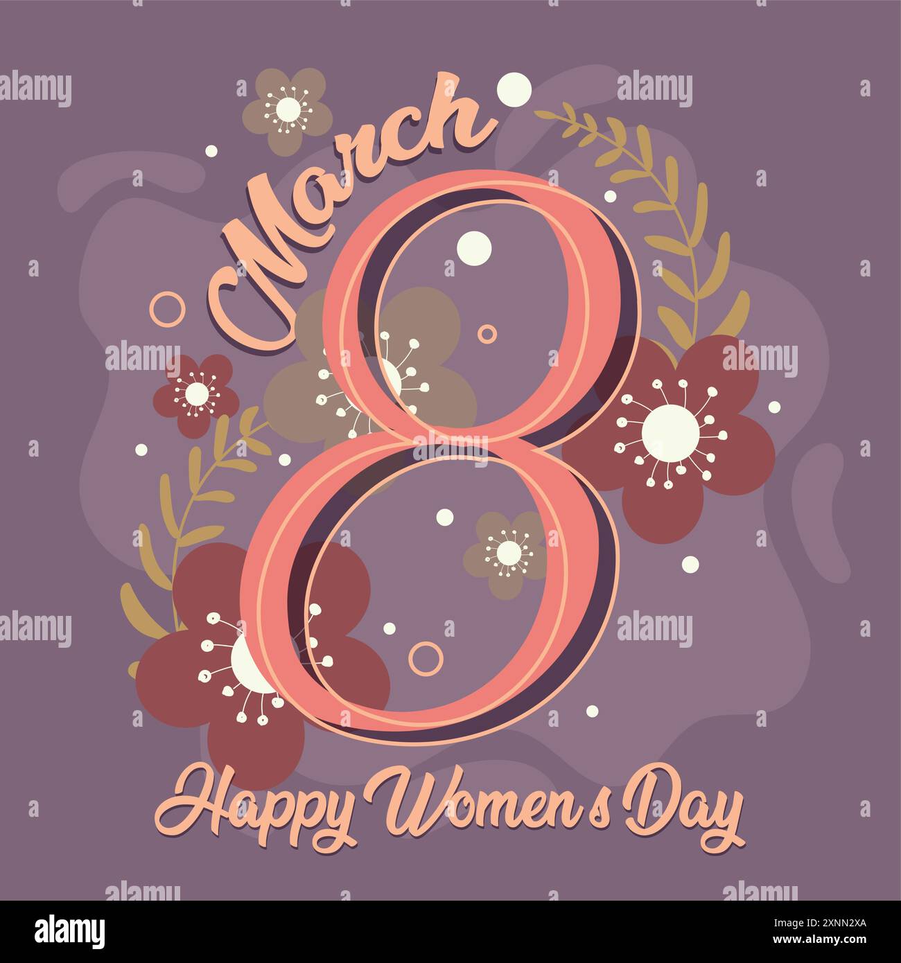 Happy women day poster 8th march Vector Stock Vector Image & Art - Alamy