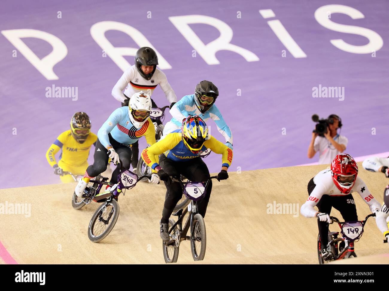Paris, France. 01st Aug, 2024. Belgian BMX'er Ruben Gommers pictured in ...