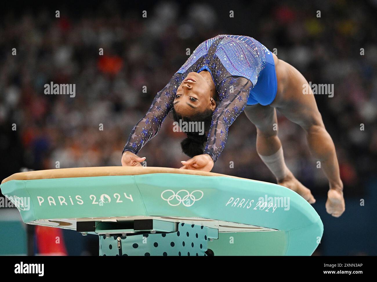 Paris, France. 1st Aug, 2024. Simone Biles of the United States ...