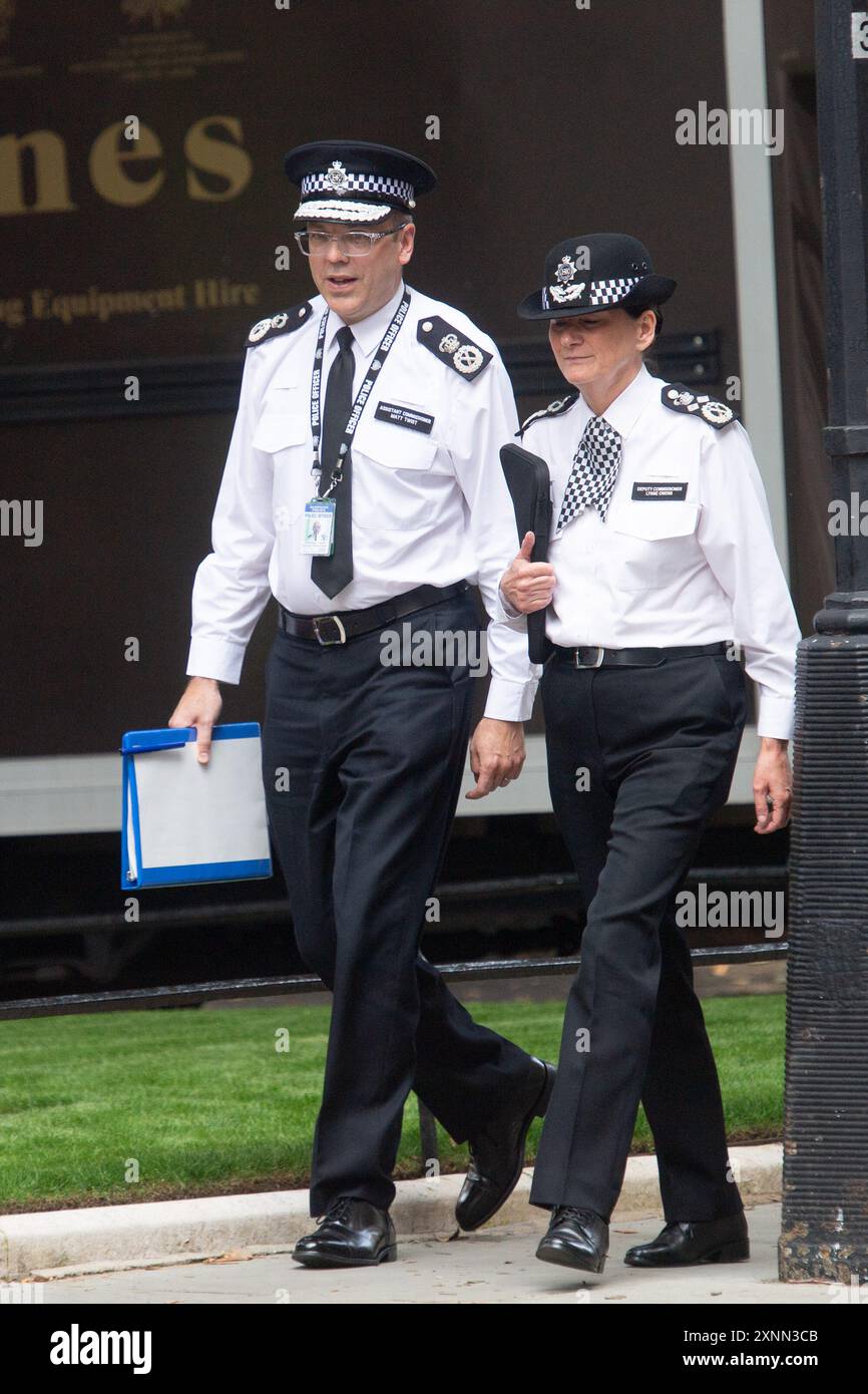 London, UK. 01 Aug 2024. (L-R) - Matt Twist - Assistant Commissioner ...